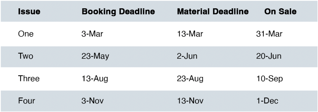 Publishing Schedule - Tarawera Publishing
